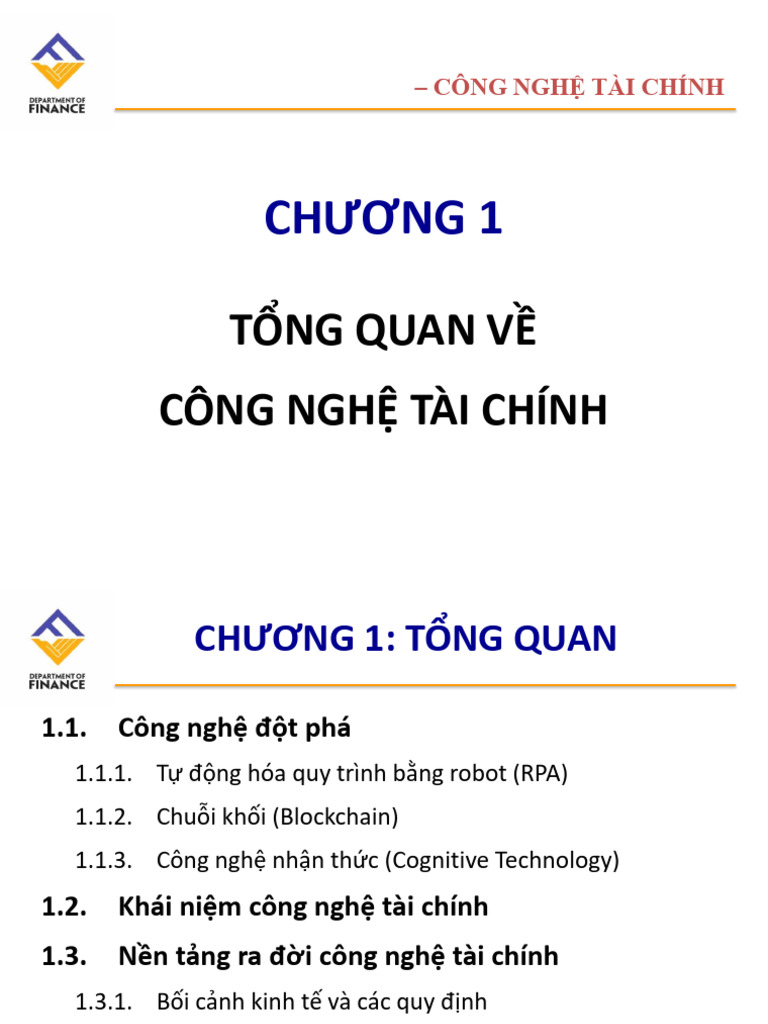 FIN3011 - Chapter 1 - TONG QUAN | PDF