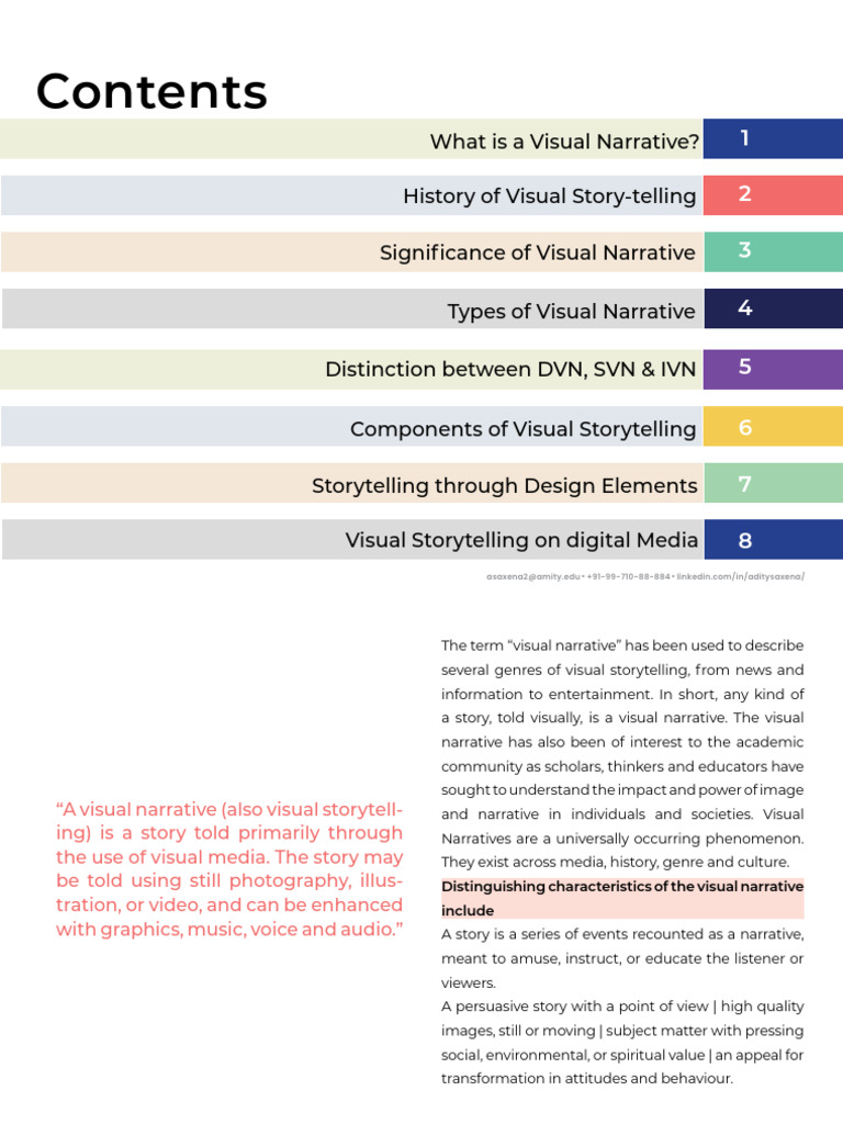 Visual Story Notes For Masters | PDF | Narrative | Typography