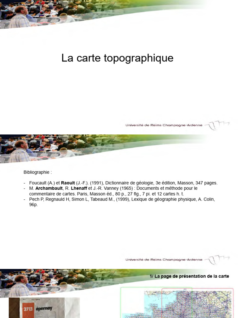 La Carte Topographique - Etudiants | PDF