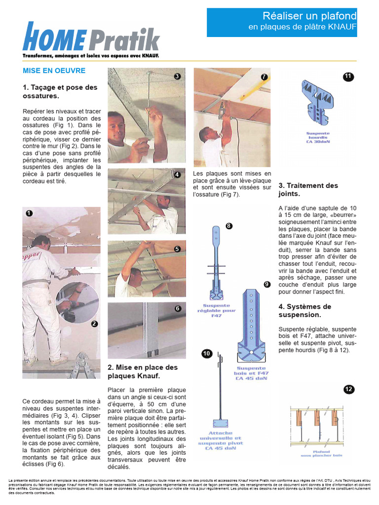 Realiser Un Plafond | PDF