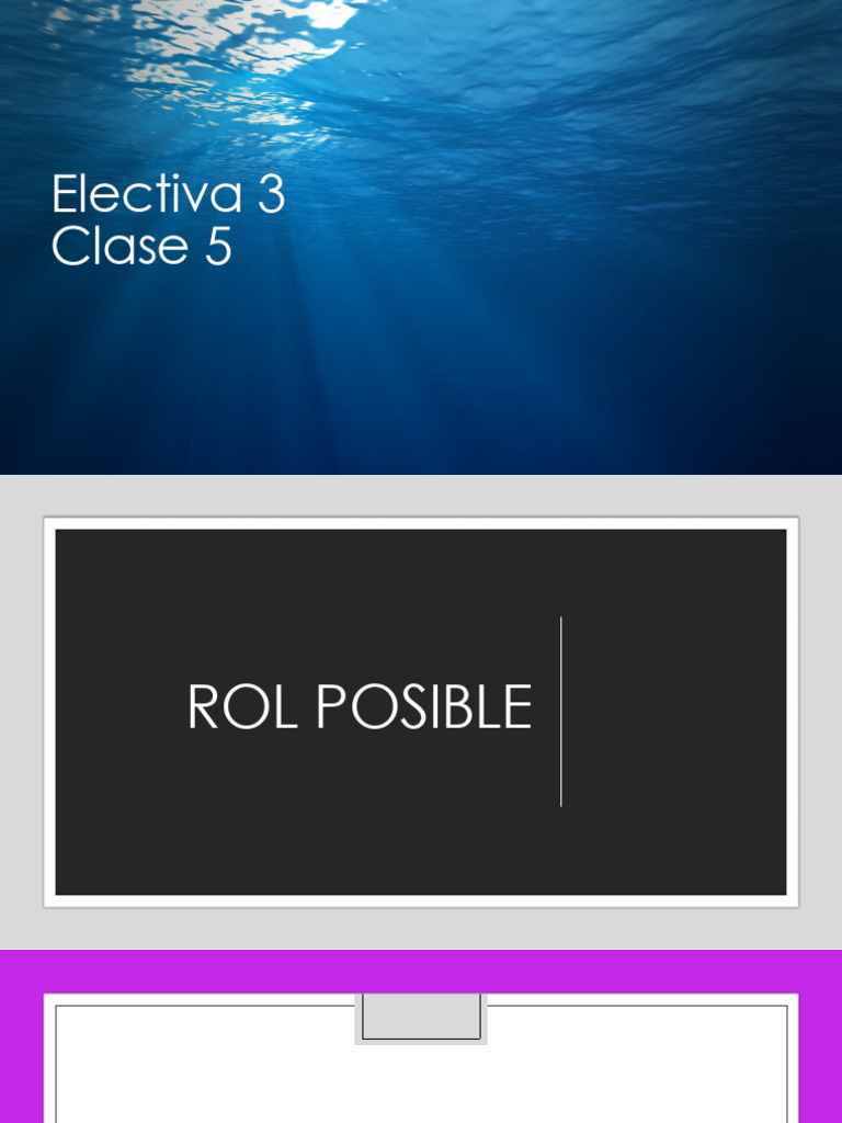 Electiva III Clase 5 U | PDF