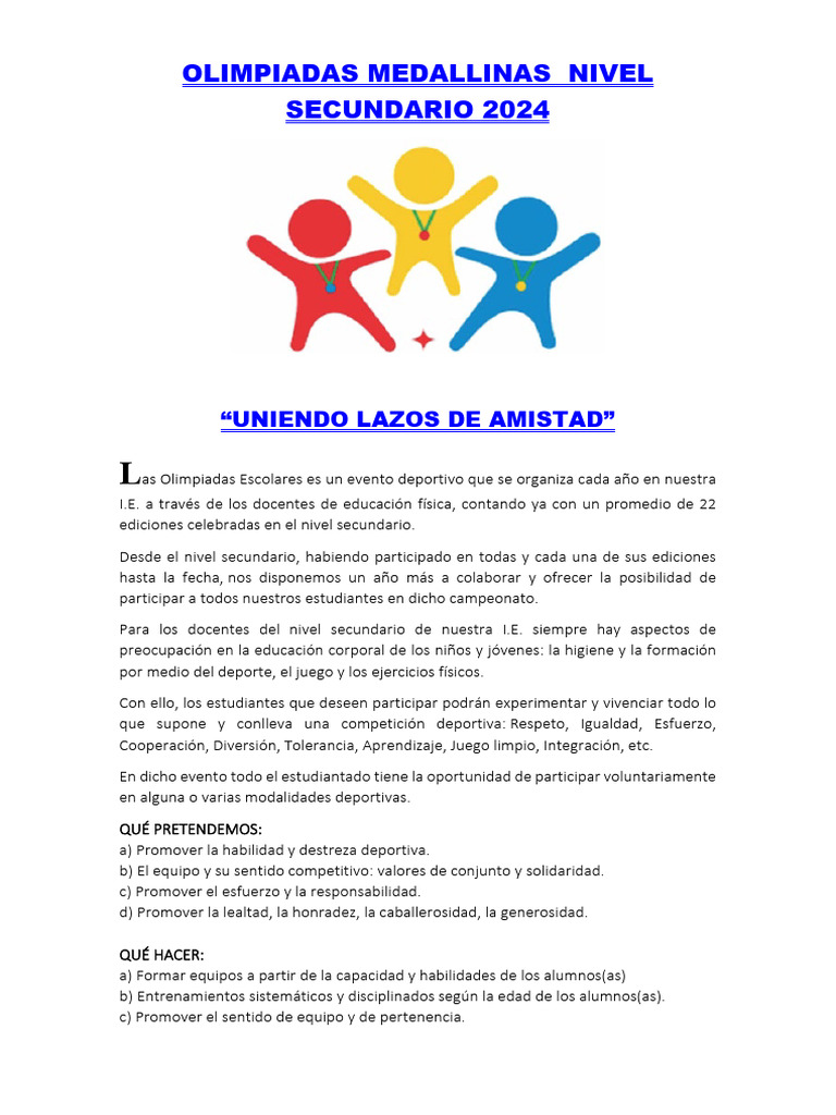 Olimpiadas 2024 | PDF