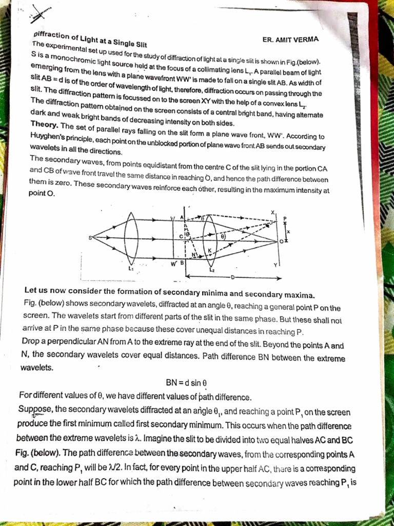 Physics Wave Optics | PDF
