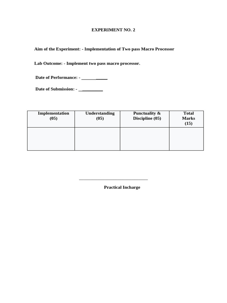 SPCC Exp2 | PDF | Macro (Computer Science) | Computers