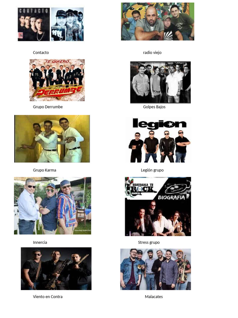 Grupos Musicales Guatemaltecos | PDF