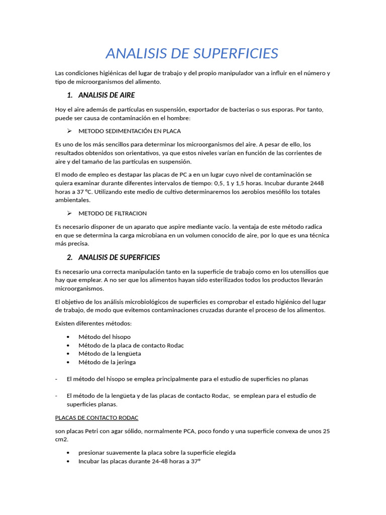 Analisis de Superficies | PDF