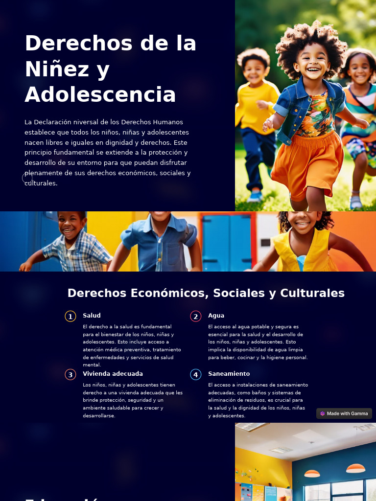 Derechos de La Ninez y Adolescencia | PDF