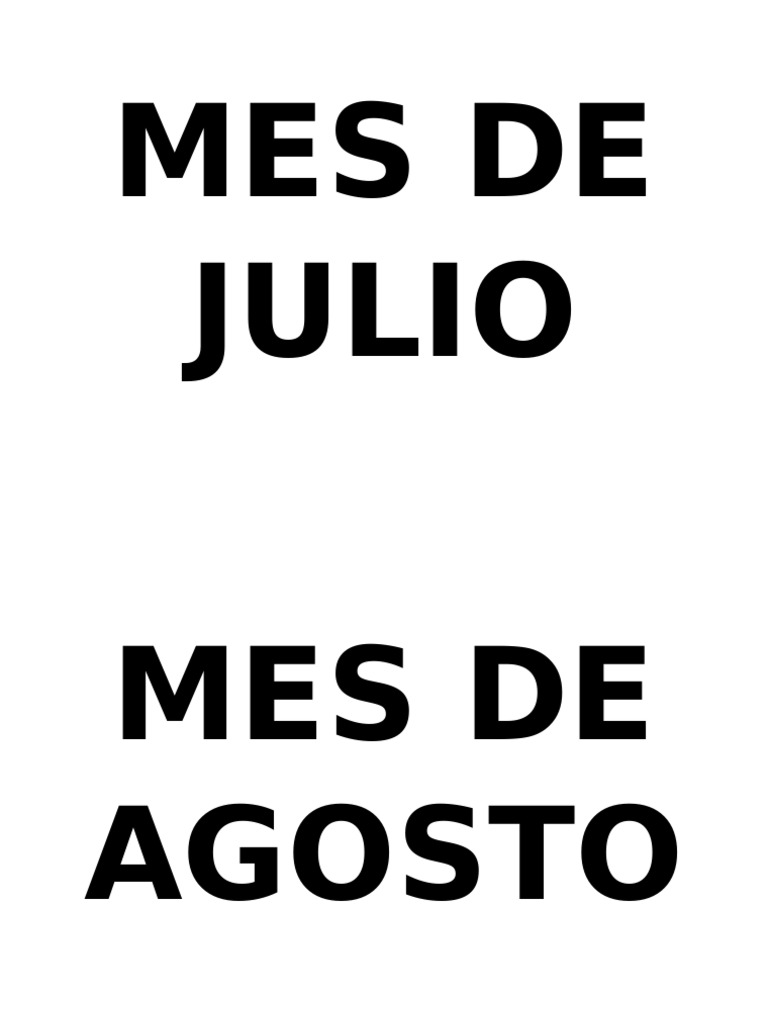 Meses | PDF