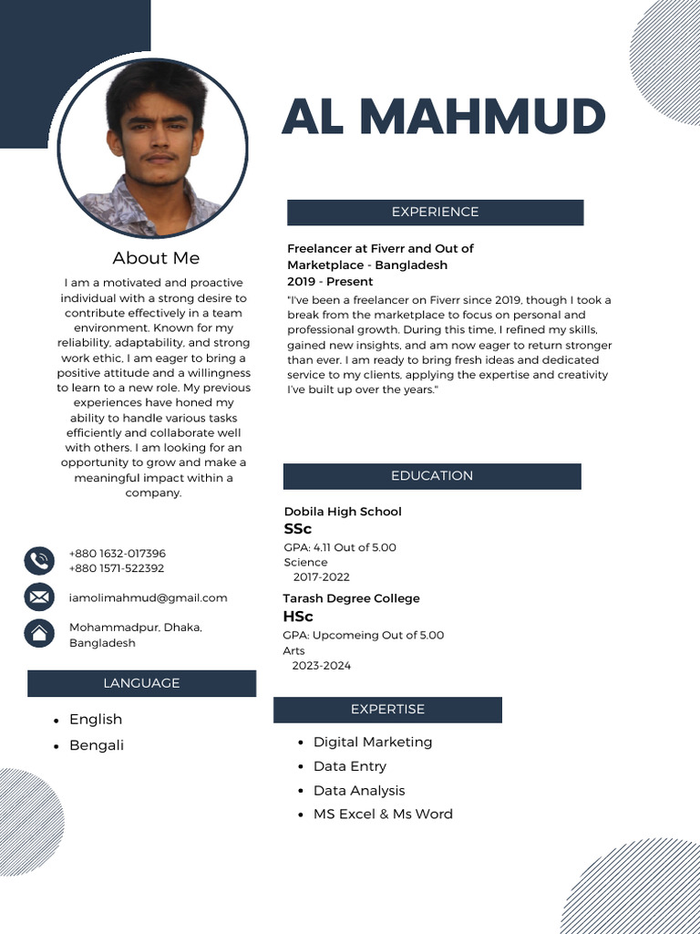 Mahmud CV | PDF