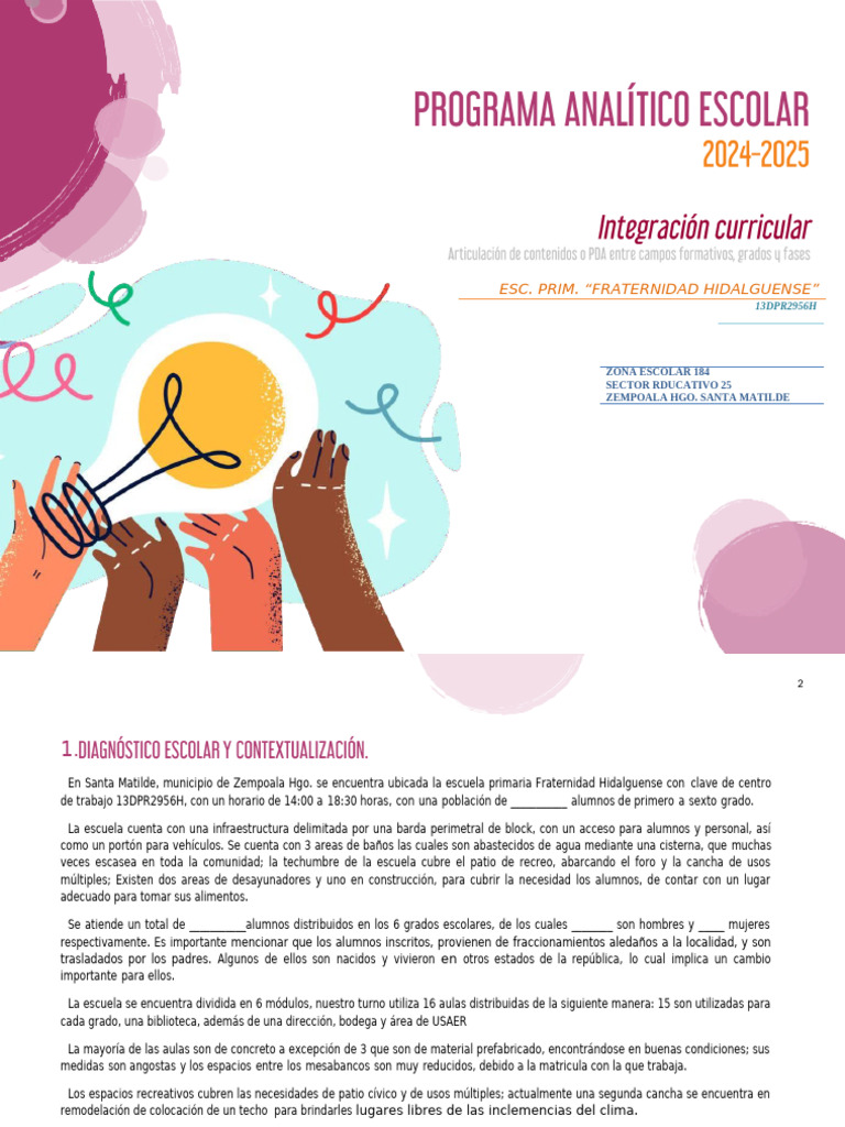 Programa Analítico QUINTO | PDF