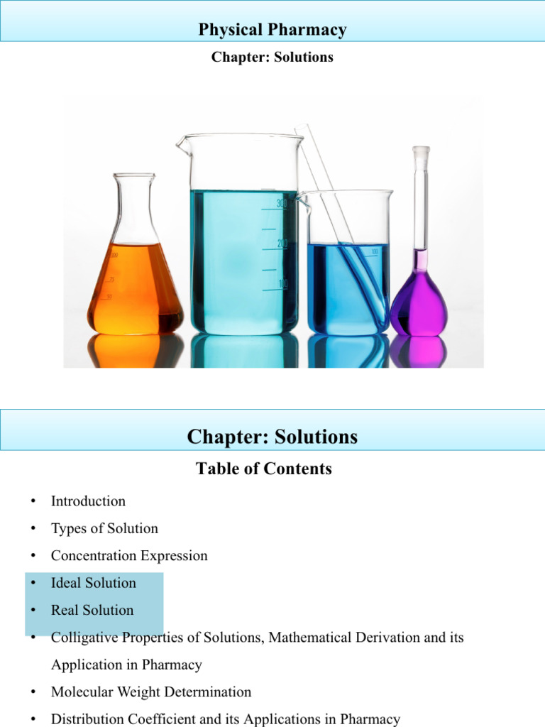 Lecture 5 Real and Ideal Solutions | PDF