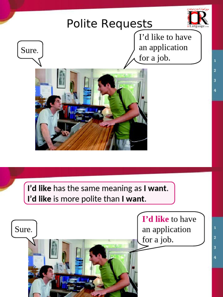 BK 1 Unit 1 To 4 Polite Requests | PDF | Self-Improvement