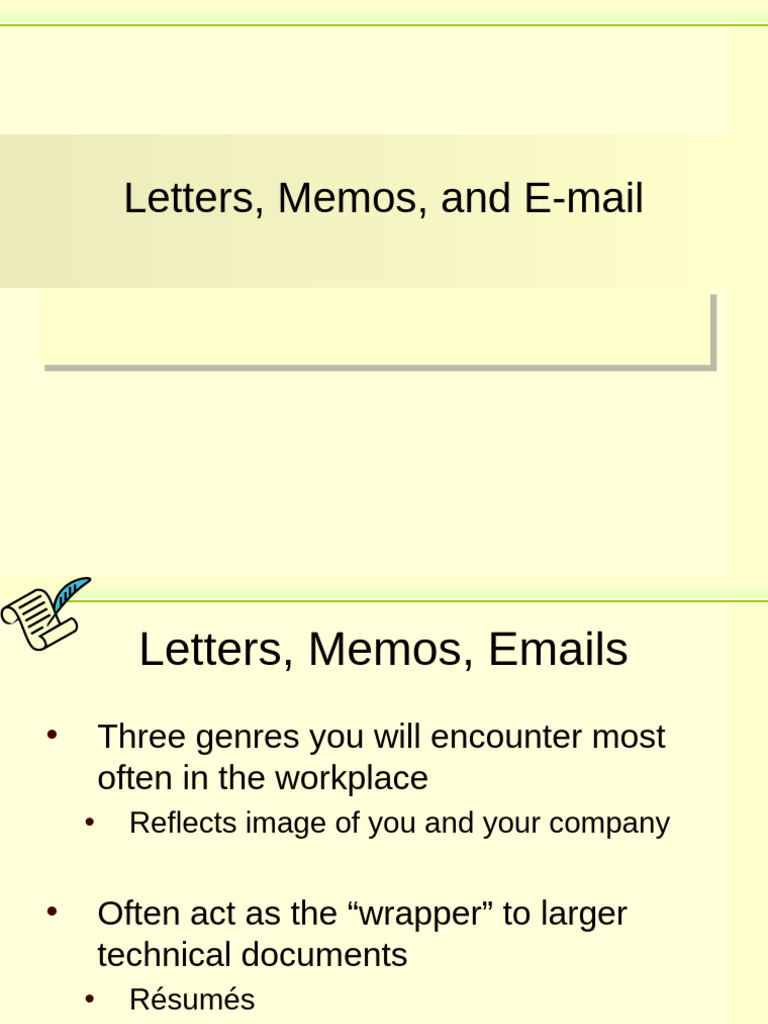 L7 A Writing - Letter, Memo, Email | PDF