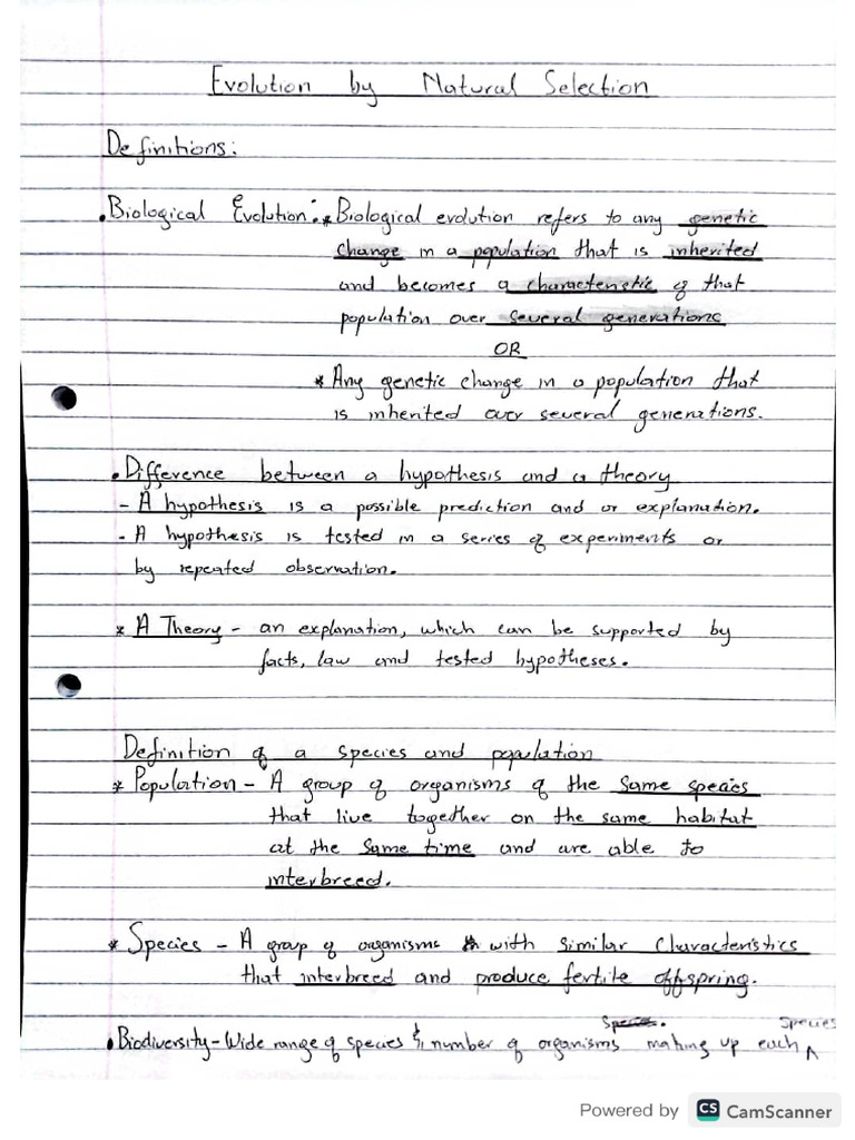 Evolution By Natural Selection Part 1 Pdf