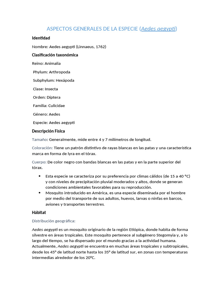 Aspectos Generales de La Especie.b | PDF