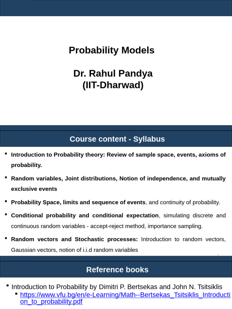 Probability Models | PDF
