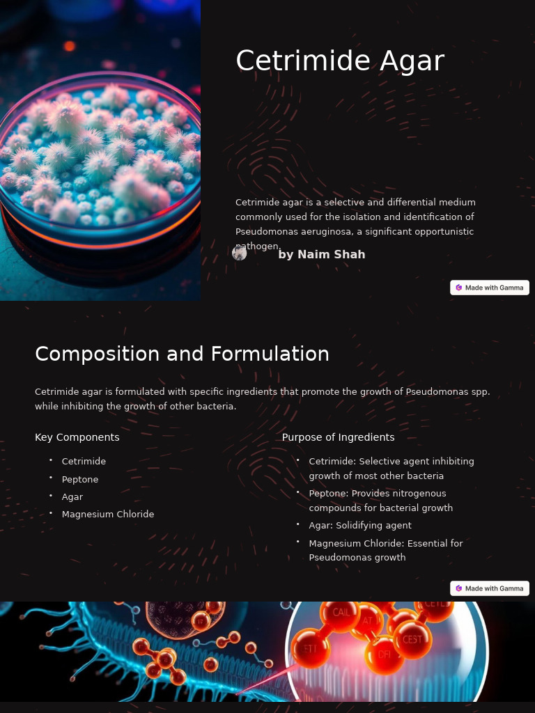 Cetrimide Agar A Powerful Tool For Pseudomonas Isolation | PDF ...