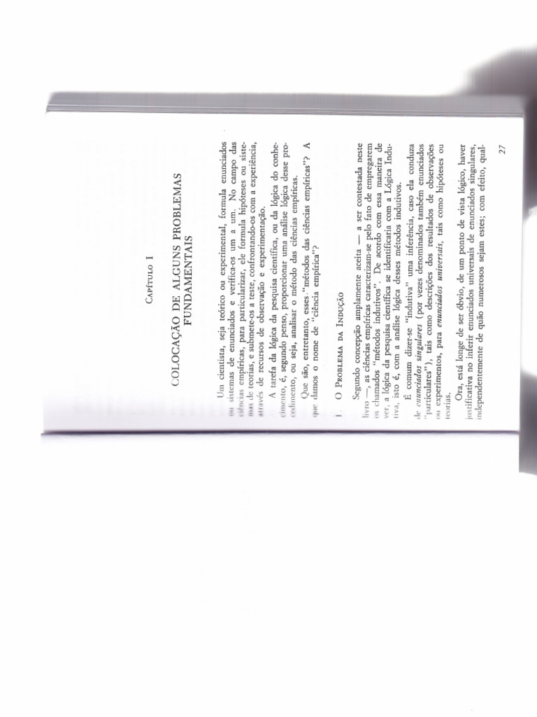 A Lógica Da Pesquisa Científica - Cap I Ao V - Karl Popper | PDF A Lógica Da Pesquisa Científica - Cap I Ao V - Karl Popper | PDF