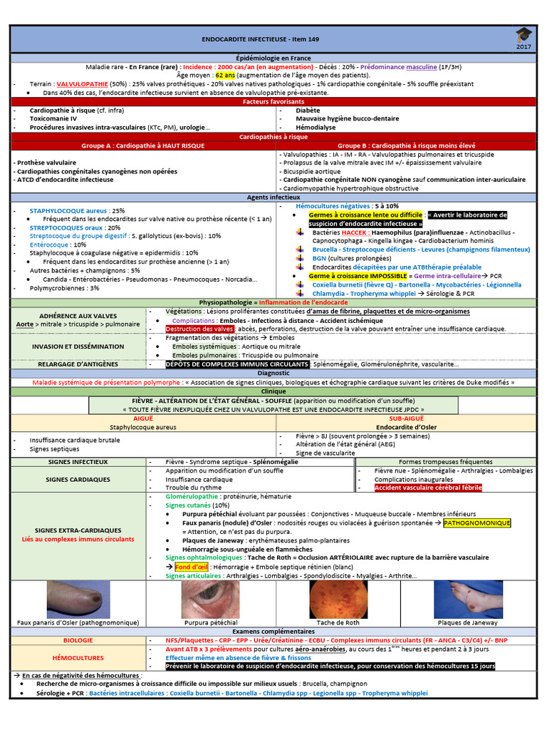 149 - Endocardite Infectieuse | PDF