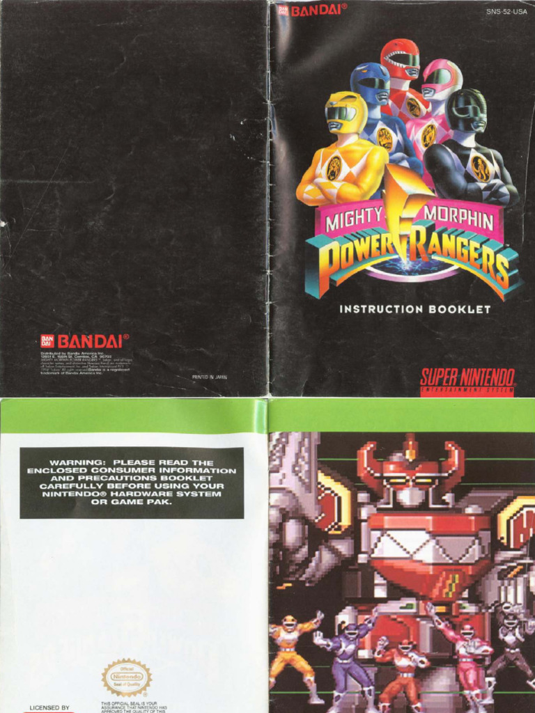 Mighty Morphin Power Rangers (USA) | PDF
