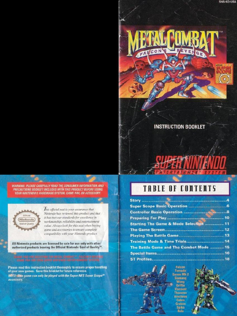 Metal Combat - Falcon's Revenge (USA) | PDF