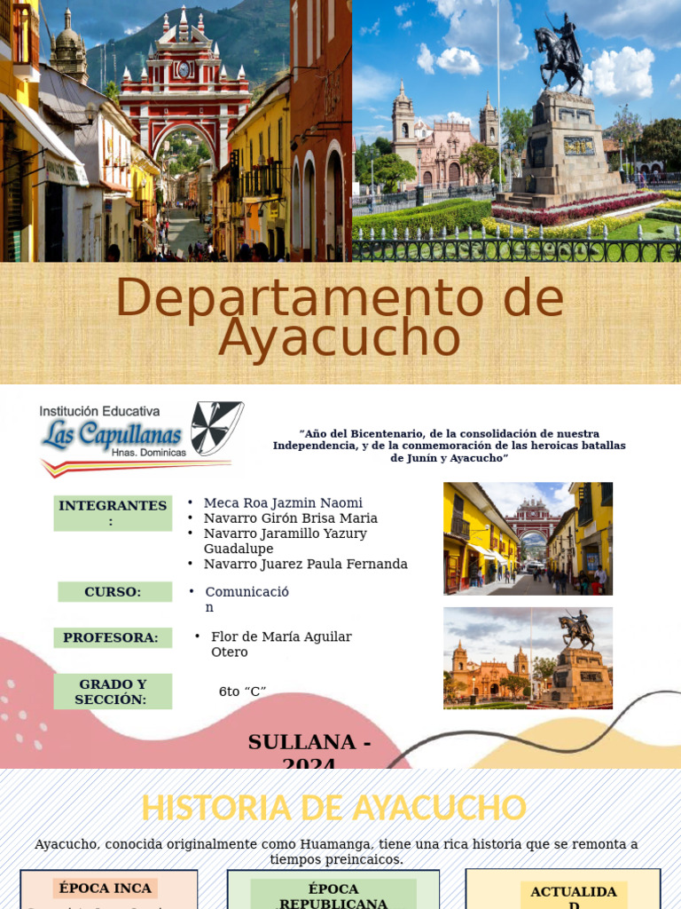 Exposicion - Departamento de Ayacucho | PDF