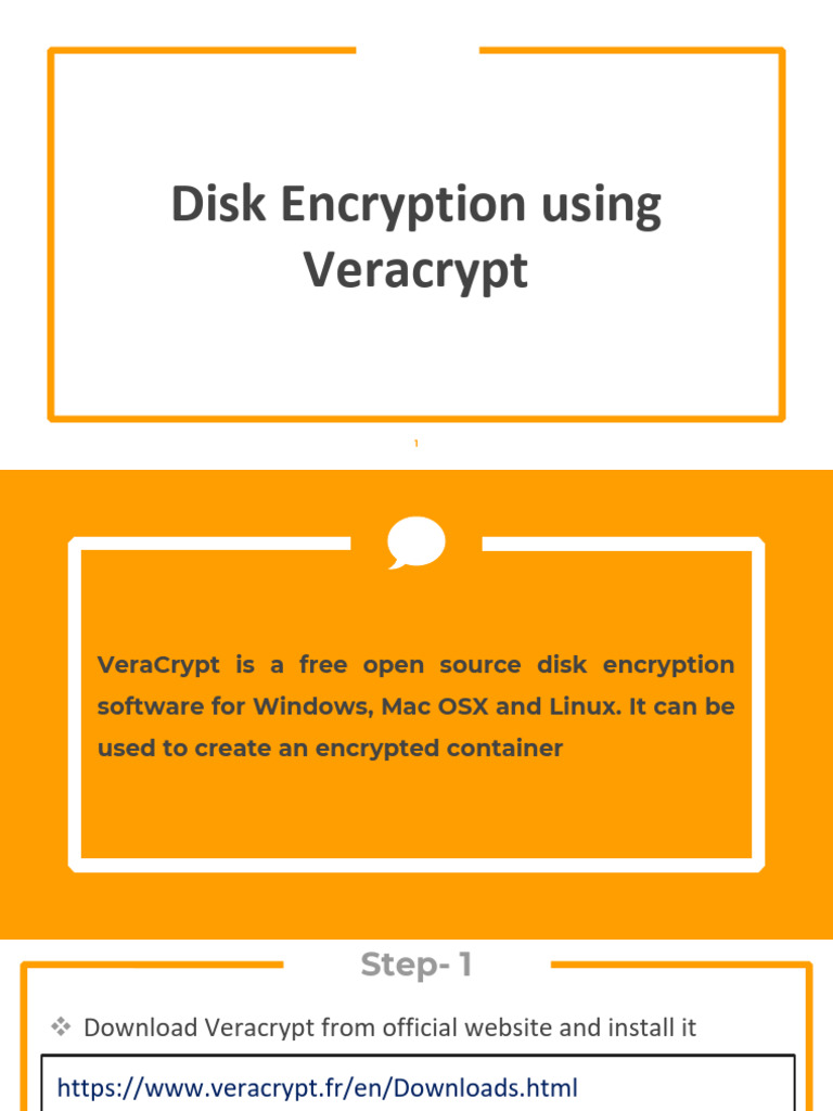 1.1 Disk Encryption Using Veracrypt | PDF
