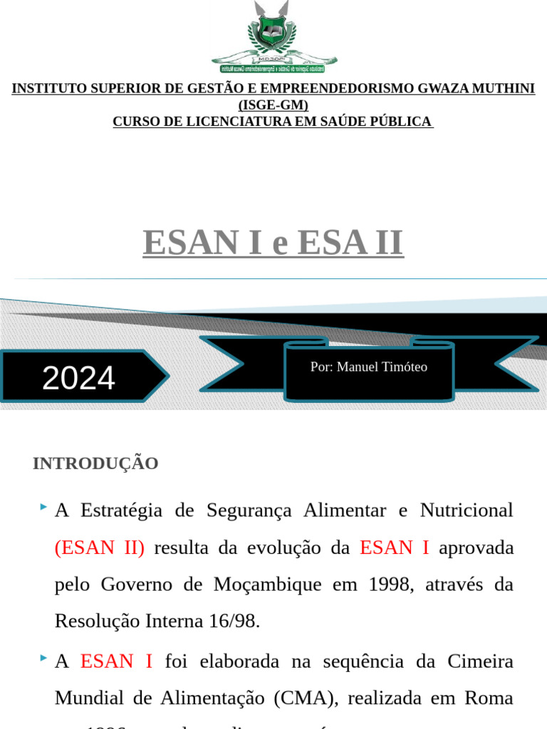 Aula 5 ESAN I e ESAN II | PDF