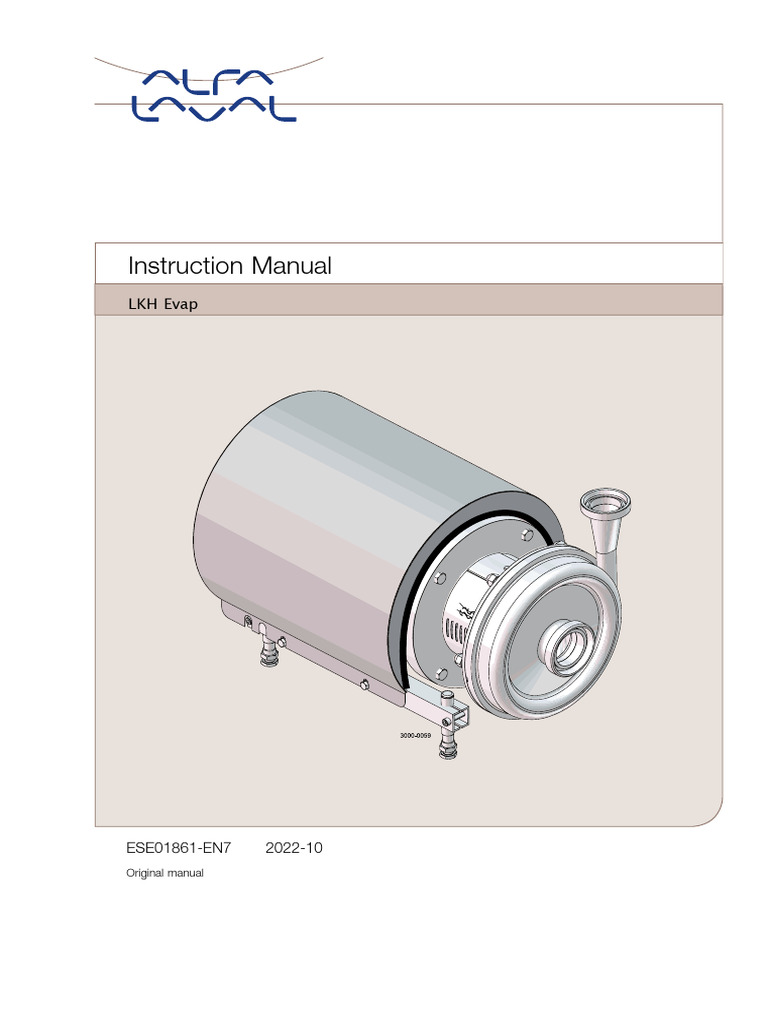 Alfa Laval LKH Evap - Instruction Manual - Ese01861en | PDF