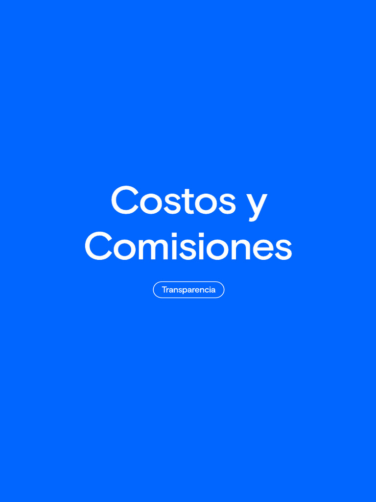 Costos y Comisiones | PDF
