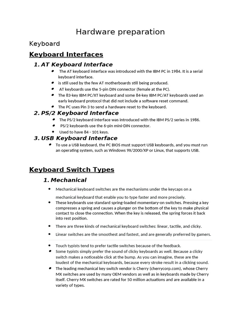 Hardware Preparation | PDF