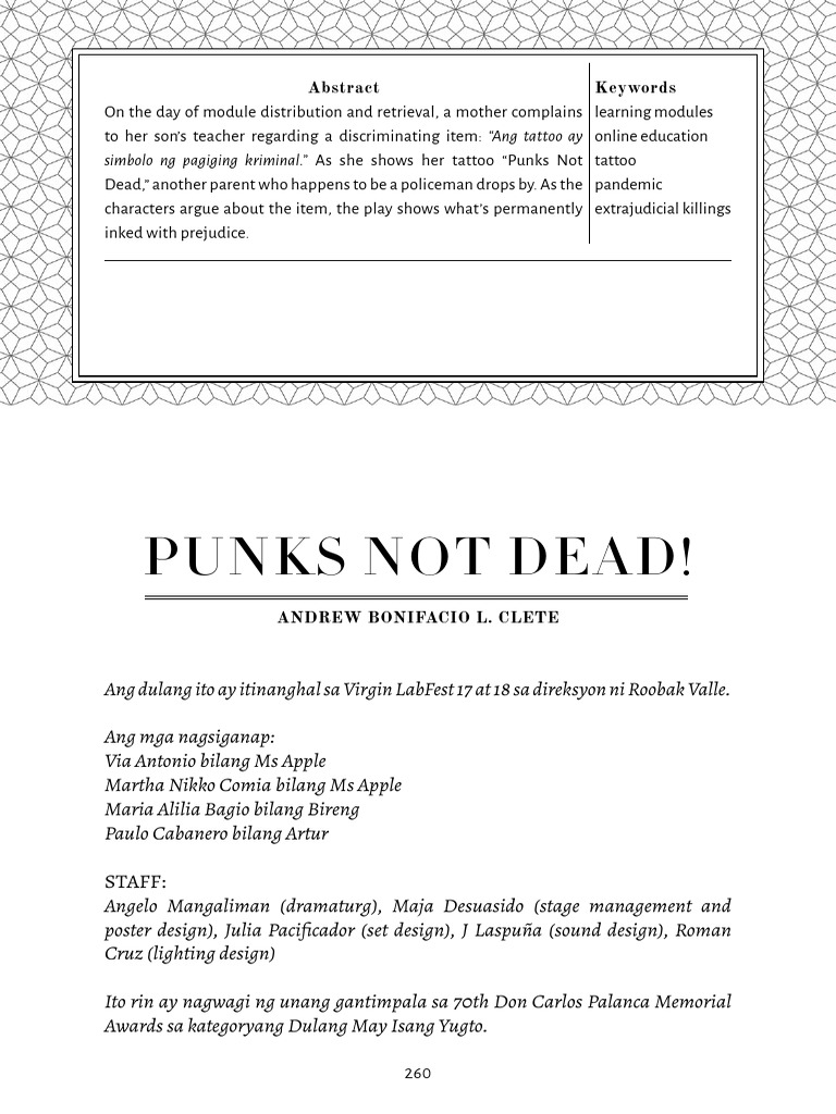 CLETE - Punks Not Dead | PDF