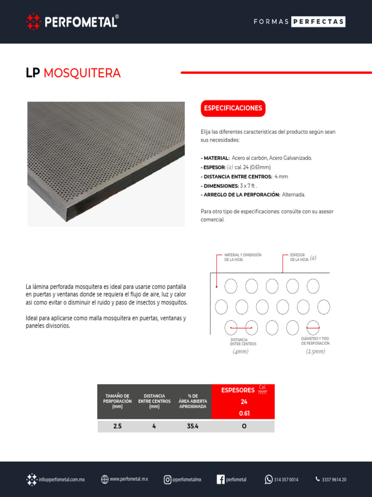 Ficha LP Mosquitero | PDF | Materiales