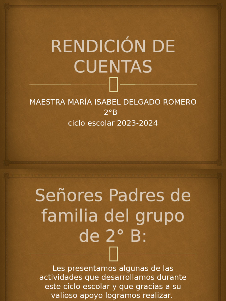 RENDICIÓN DE CUENTAS 2B +23-24 final | PDF