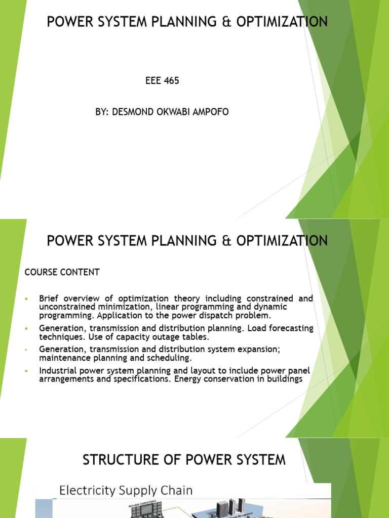Power System Optimization | PDF