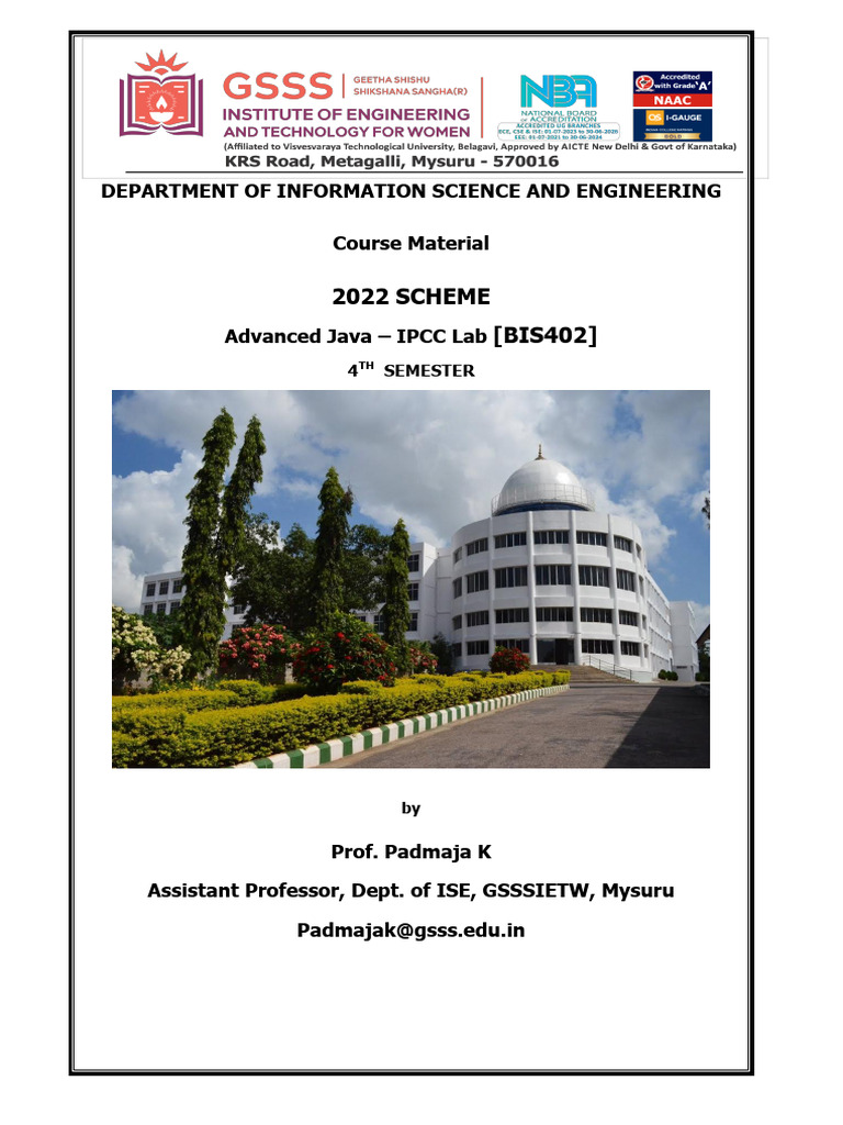 4 Final Advanced Java Lab Manual | PDF