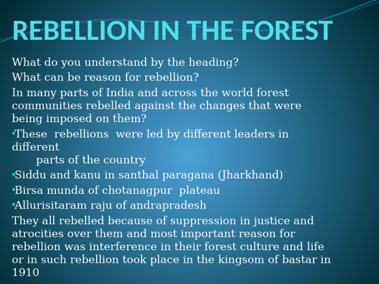 Rebellion in The Forest | PDF