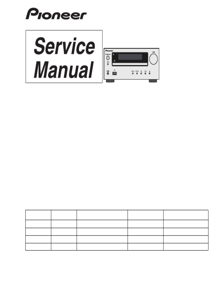 Pioneer X-hm10 X-hm20 SM | PDF