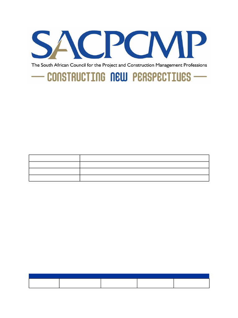 SACPCMP POLICY ON CONTINUING PROFESSIONAL DEVELOPMENT - Update 2023 ...