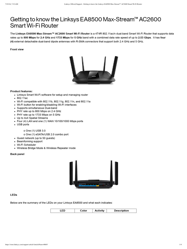 Linksys Official Support - Getting To Know The Linksys EA8500 Max ... Linksys Official Support - Getting To Know The Linksys EA8500 Max ...