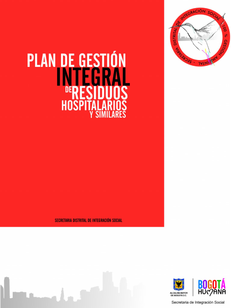 5.material de Apoyo. Modelo Del Plan de Gestión Integral de Residuos Hospitalarios y Similares | PDF