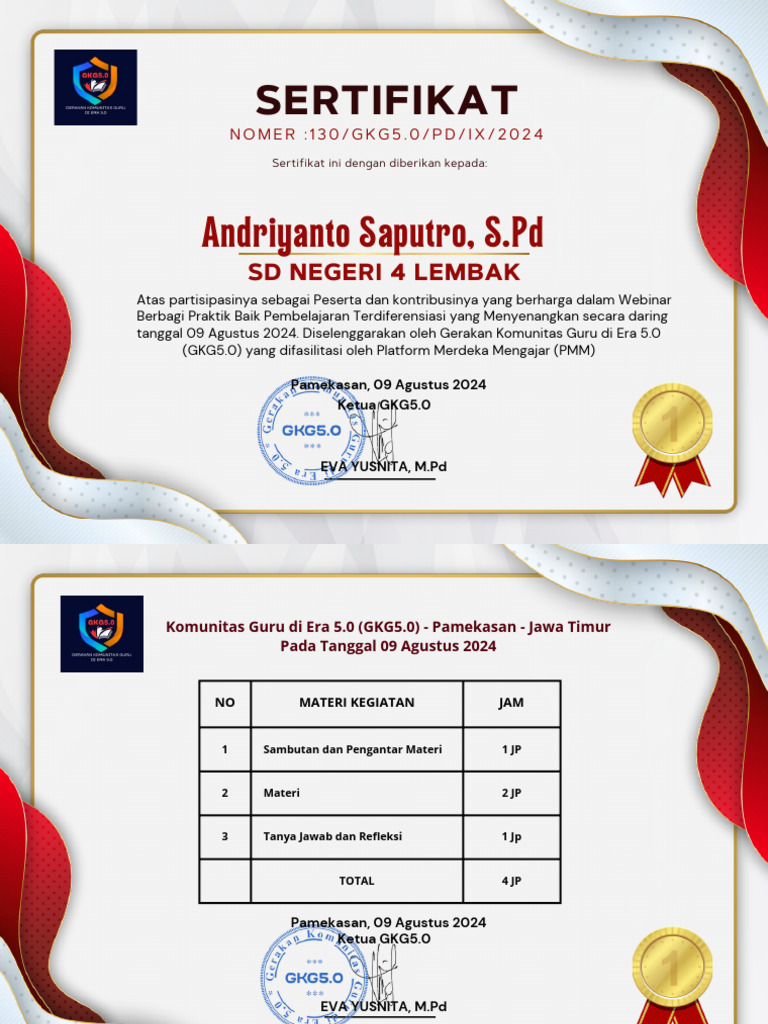 Andriyanto Saputro 9 Agustus | PDF