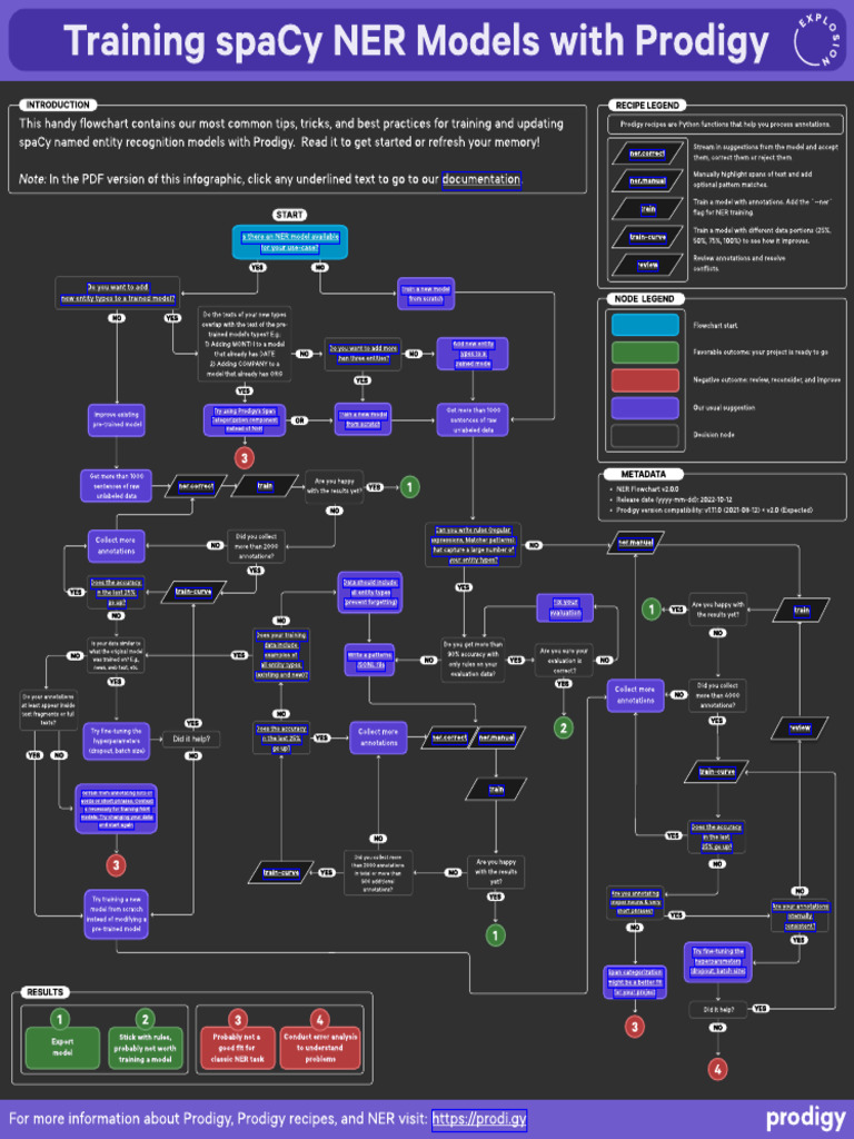 Prodigy NER Flowchart v2 0 0 Dark | PDF