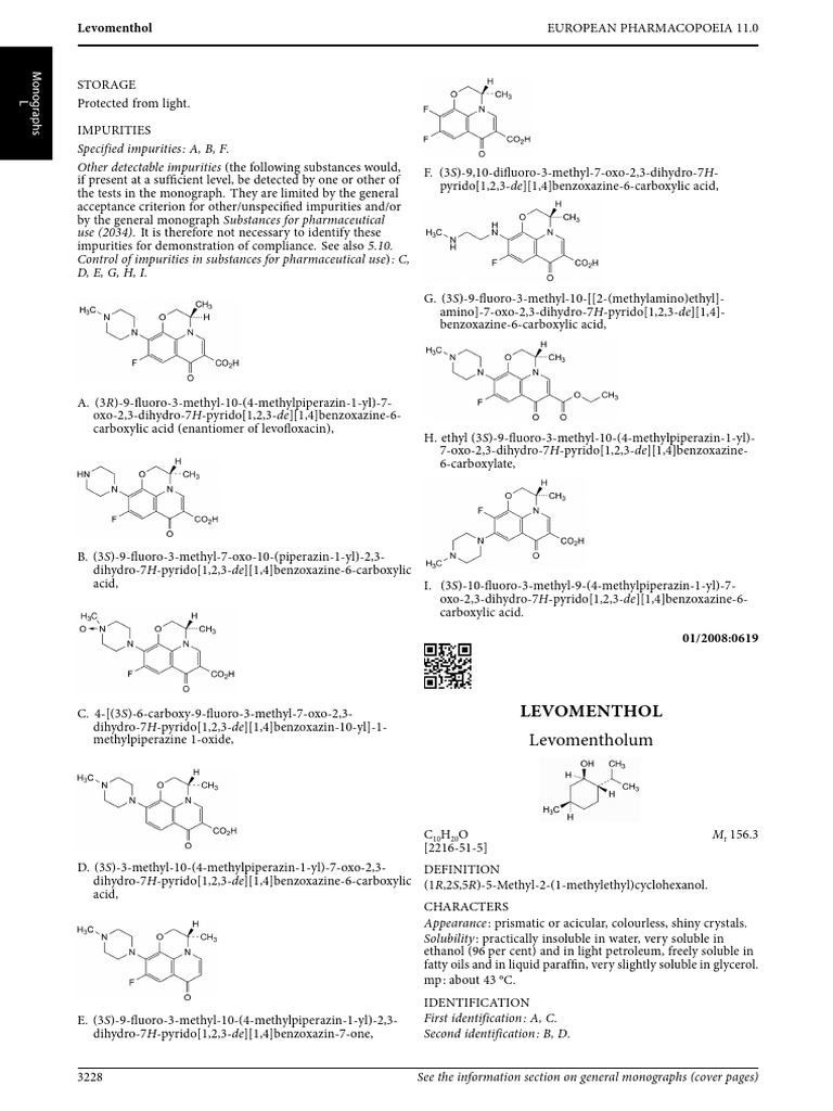 Levomenthol | PDF