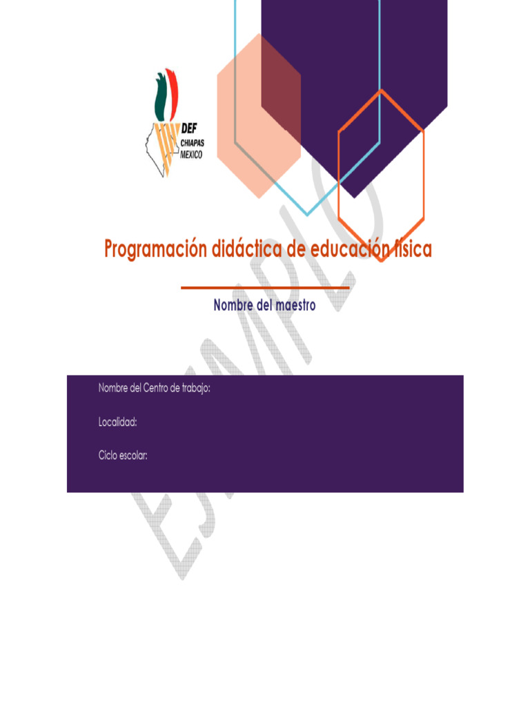 ,ejemplo, Programacion Didactica | PDF