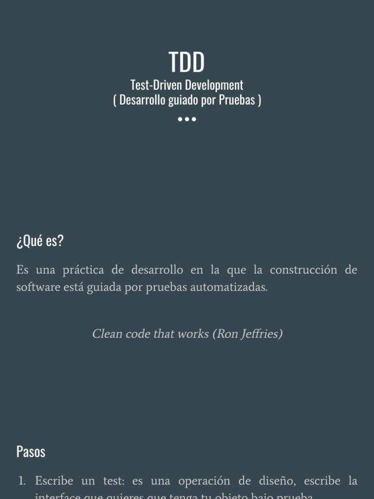 TDD | PDF