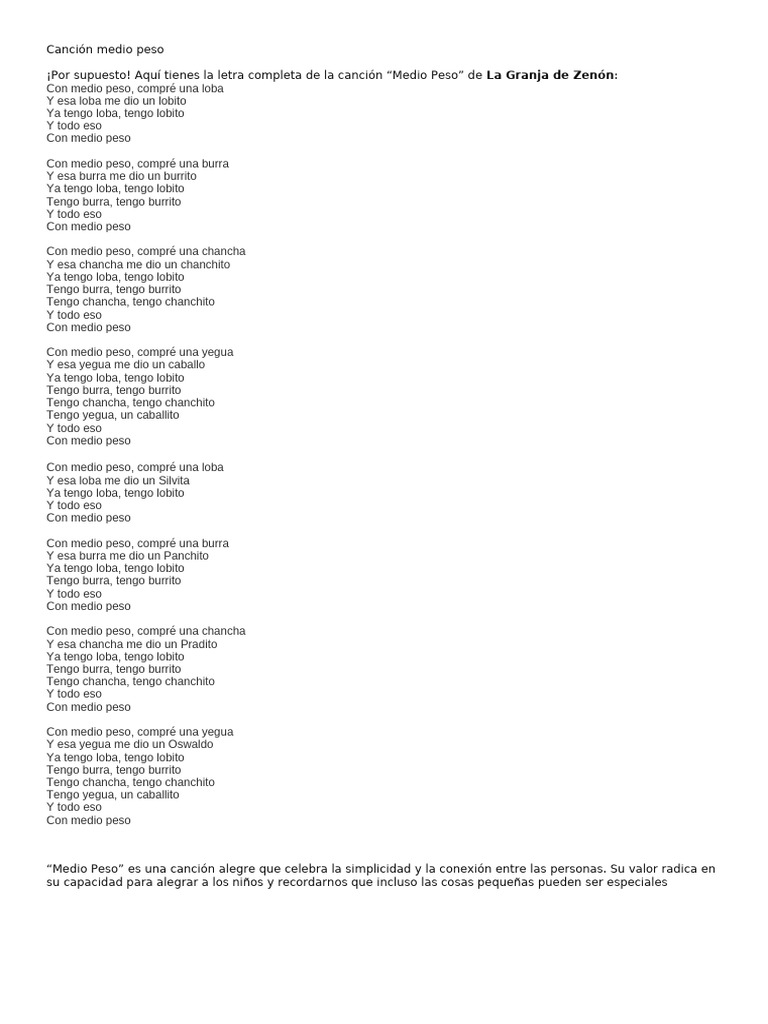 Retailas en Canciones | PDF