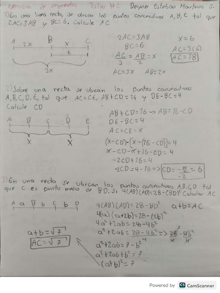 Taller de geometria euclidiana | PDF