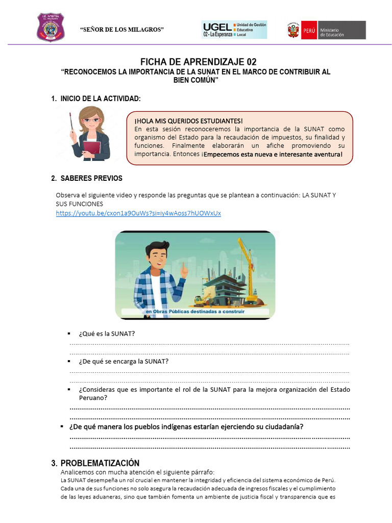 Ficha de Aprendizaje 02 - 2°grado | PDF