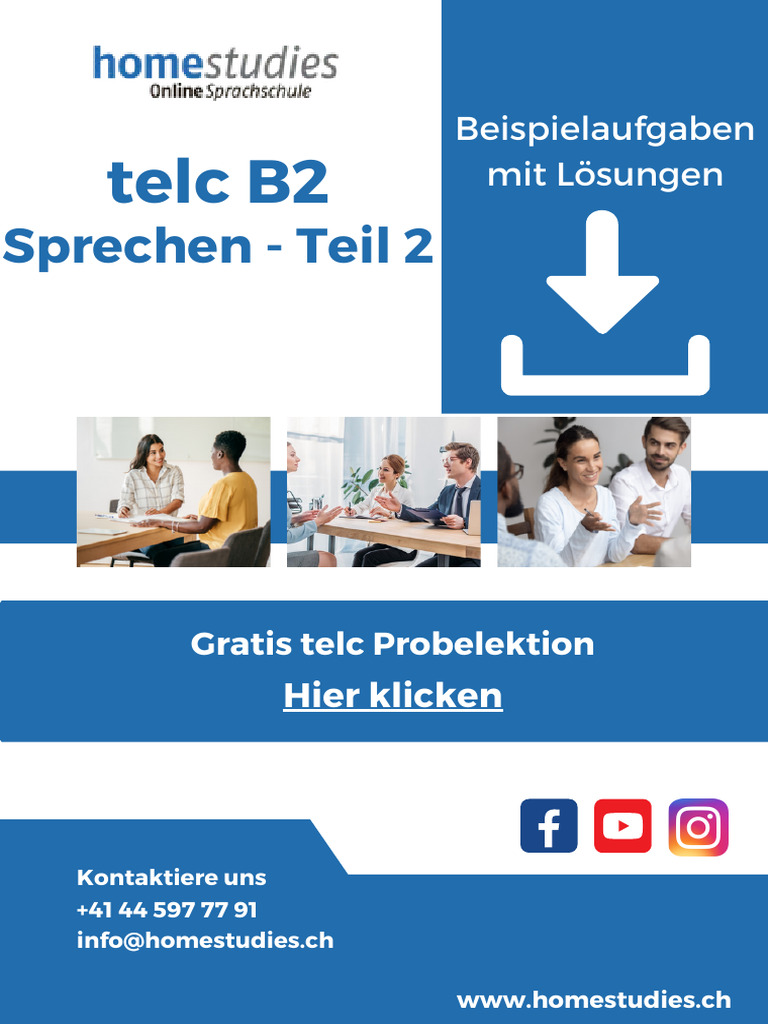 Telc B2 Sprechen Teil 2 | PDF